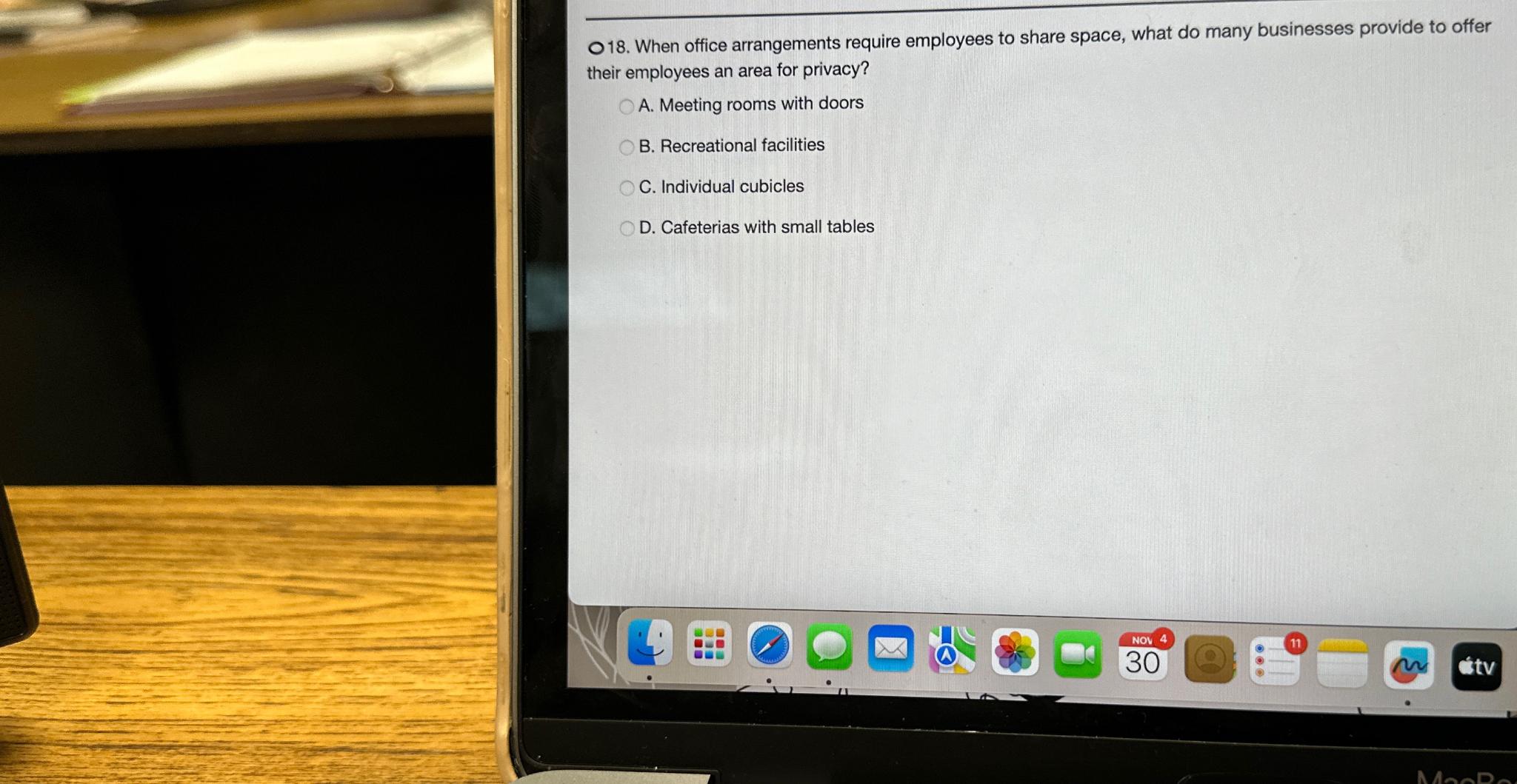 Solved When office arrangements require employees to share | Chegg.com