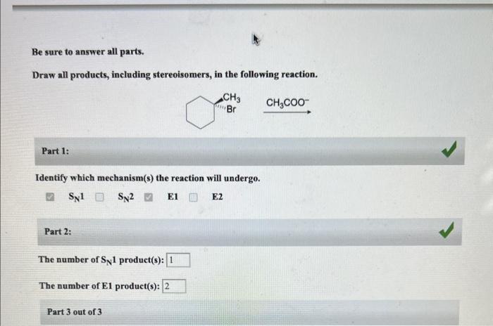 Solved Be sure to answer all parts. Draw all products, | Chegg.com
