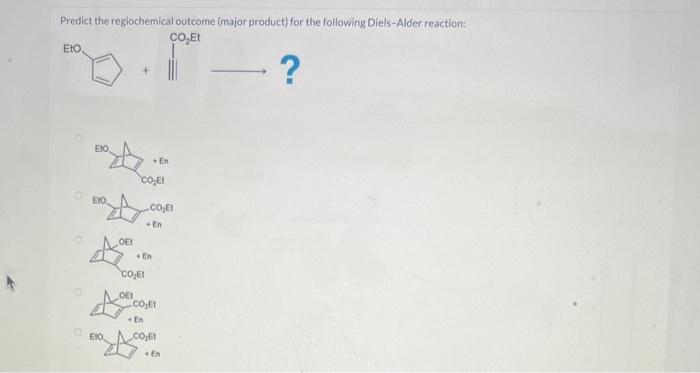 Solved Predict the regiochemical outcome (major product) for | Chegg.com
