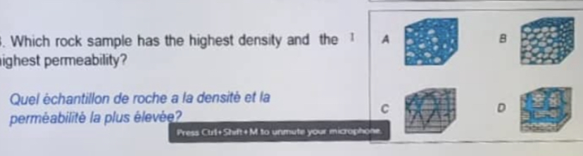 Solved Which rock sample has the highest density and the | Chegg.com