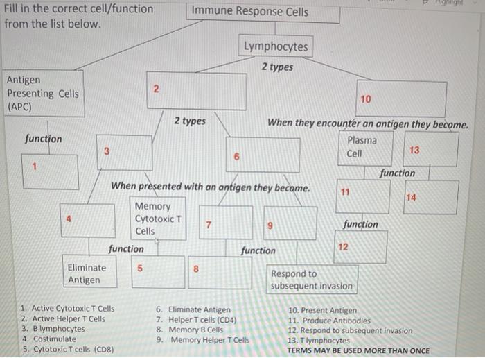 Solved Fill in the correct cell/function from the list | Chegg.com