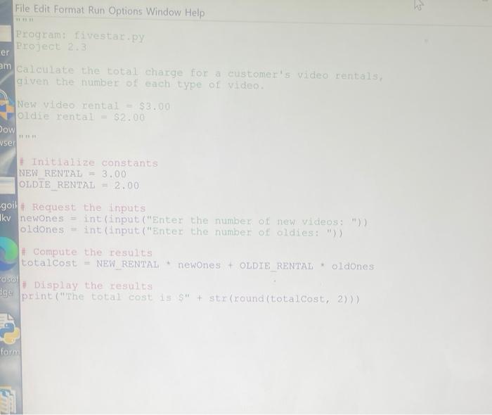 Solved five star retro video rents vhs tapes and dvds to the | Chegg.com