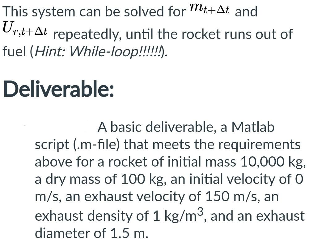 Solved Plots The Mass Acceleration And Velocity Of A