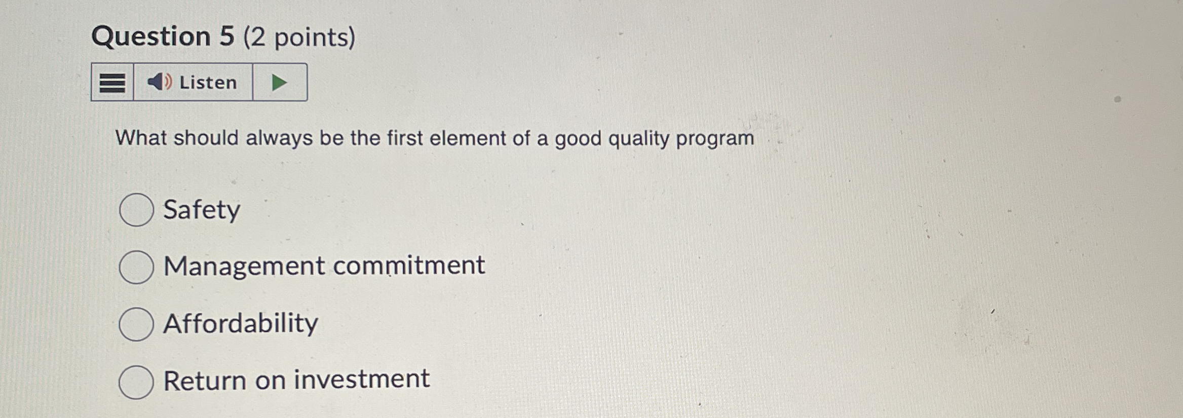 Solved What should always be the first element of a good | Chegg.com