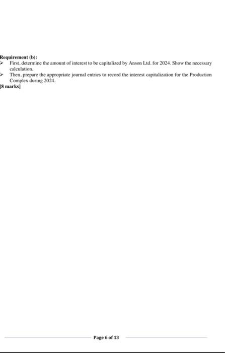 Solved PROBLEM 2 (17 MARKS) Anson Ltd. is constructing a | Chegg.com
