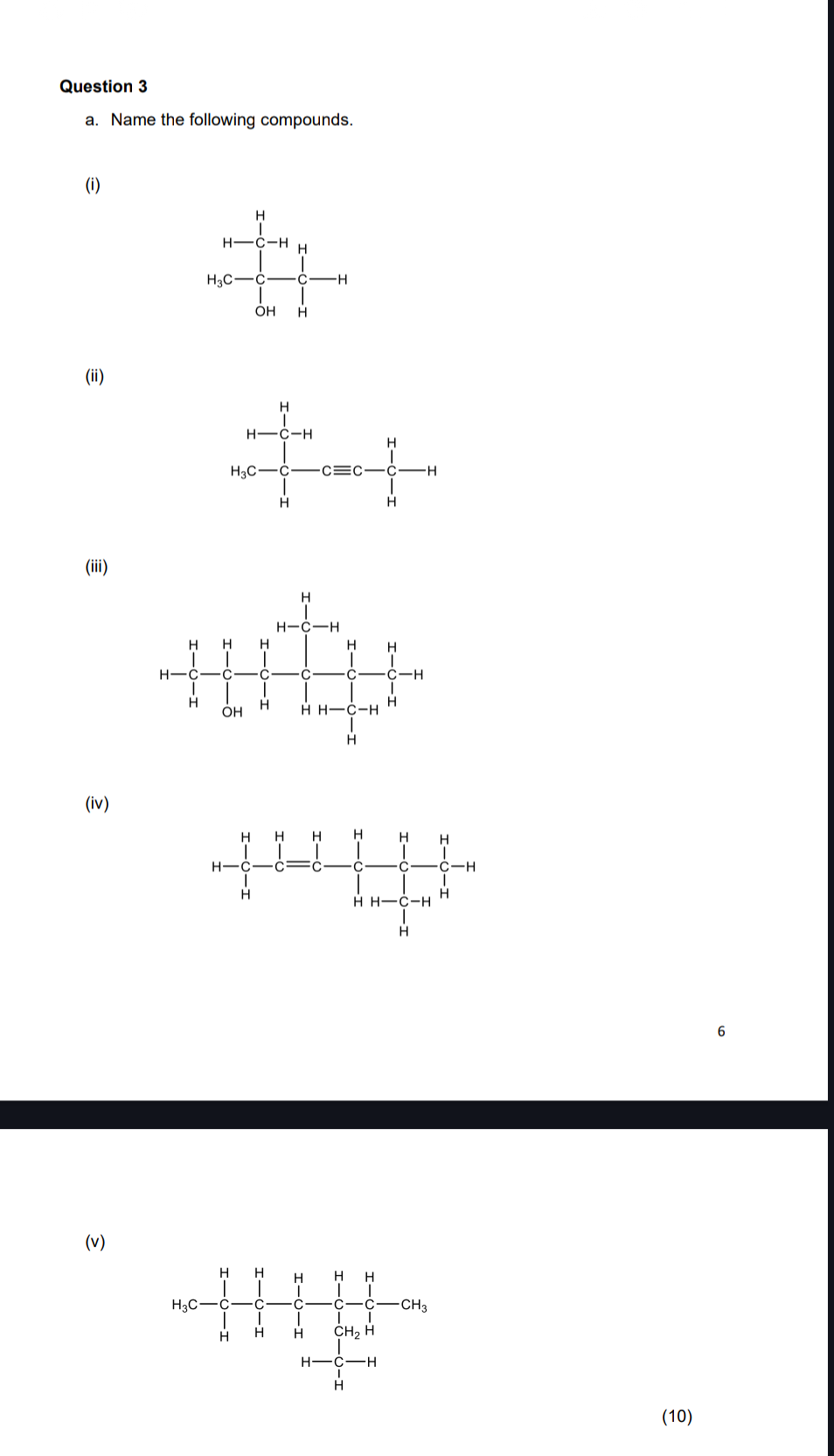 Solved Question 3a. ﻿Name the following | Chegg.com