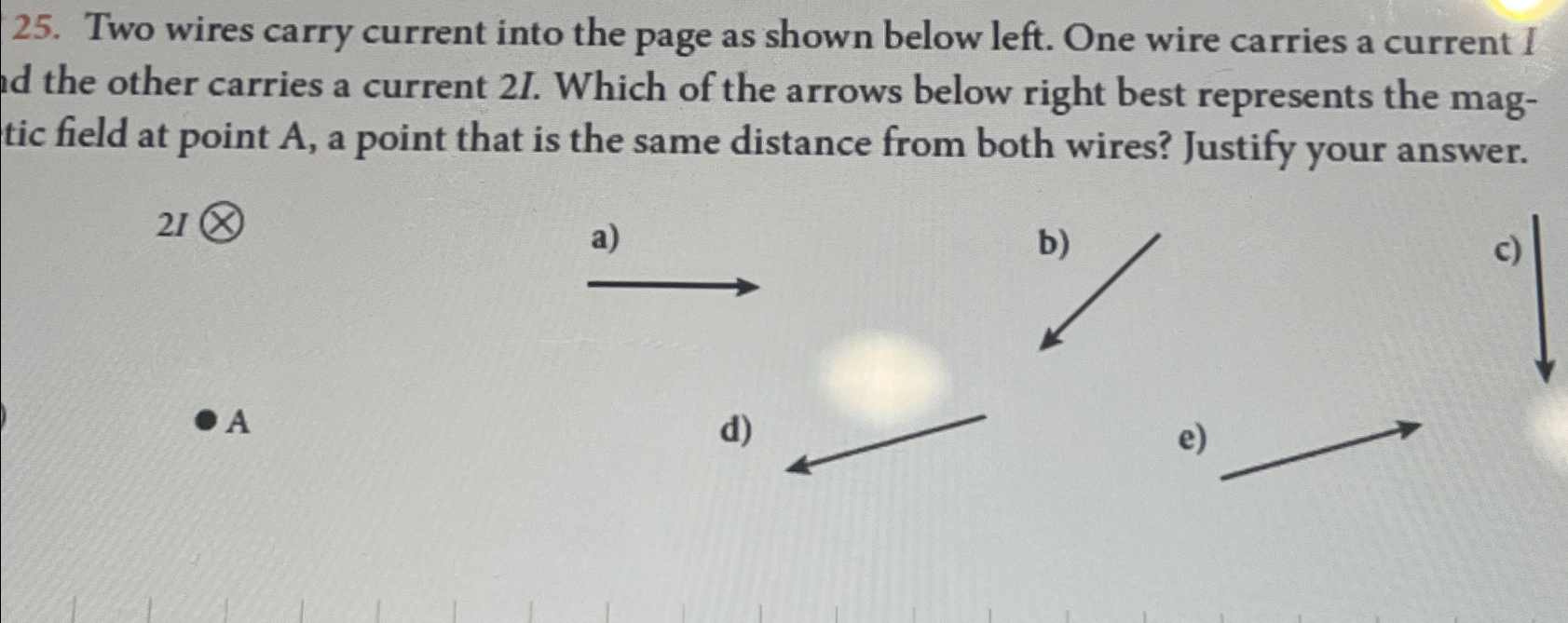 Solved Two wires carry current into the page as shown below | Chegg.com