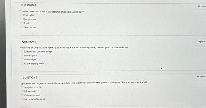 Solved Which of these cels is not a prolessional antigen | Chegg.com