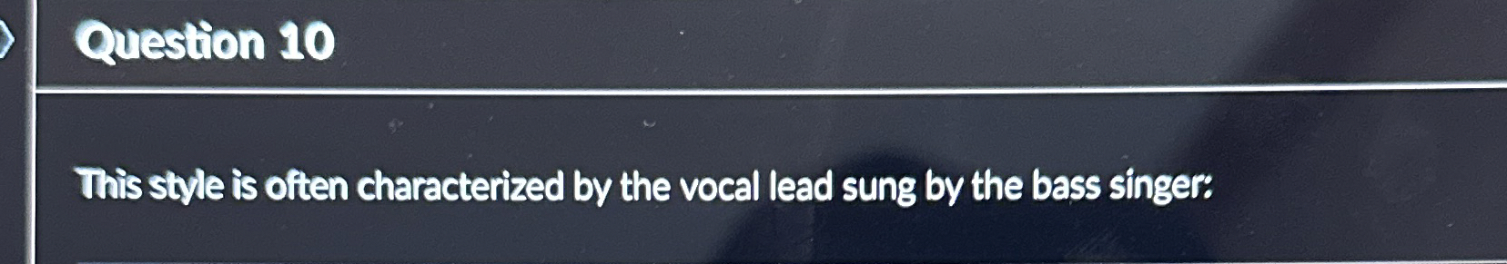 Question 10This style is often characterized by the | Chegg.com
