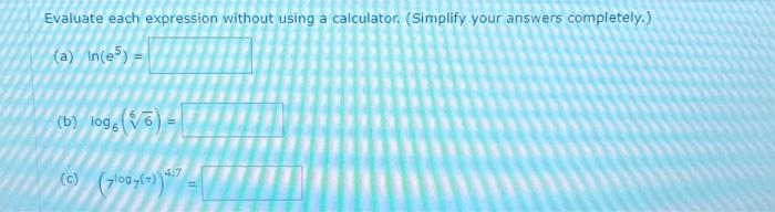 Solved Evaluate each expression without using a calculator. | Chegg.com