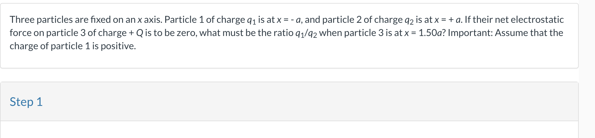 Solved Three particles are fixed on an x ﻿axis. Particle | Chegg.com