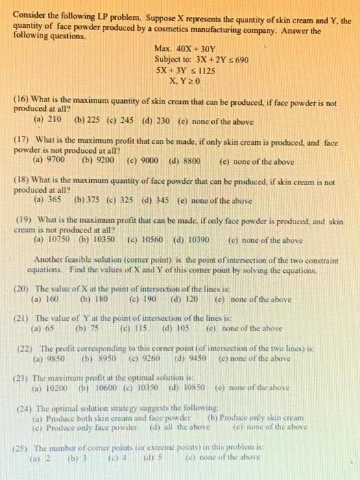 Solved Instructions: Solve the system of lincar equations | Chegg.com