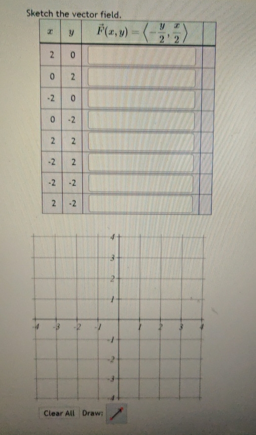 Solved Sketch the vector | Chegg.com