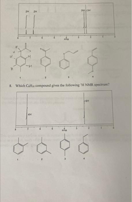 Solved 8. Which C3H10 compound gives the following ' H NMR | Chegg.com