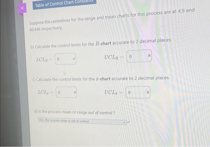 production process was in statistical control, a | Chegg.com