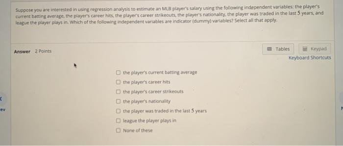 Solved Suppose you are interested in using regression | Chegg.com
