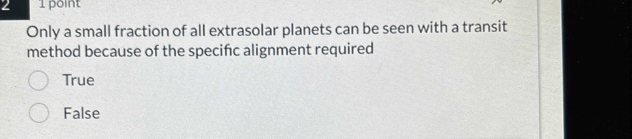 Solved Only a small fraction of all extrasolar planets can | Chegg.com