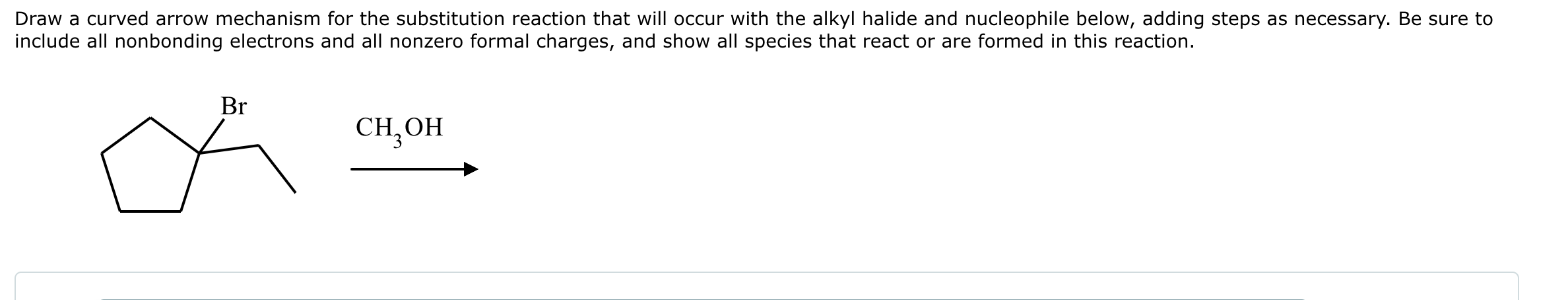 Solved Draw a curved arrow mechanism for the substitution | Chegg.com