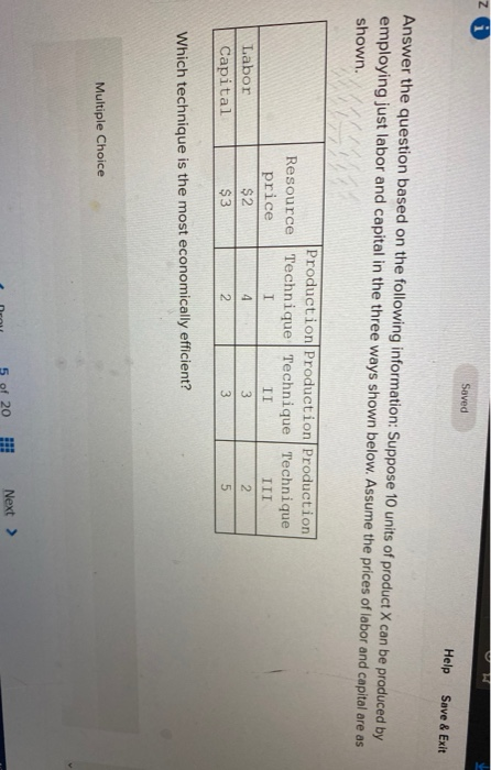Solved Saved Help Save & Exit shown. Answer the question | Chegg.com Solved Saved Help Save & Exit shown. Answer the question | Chegg.com