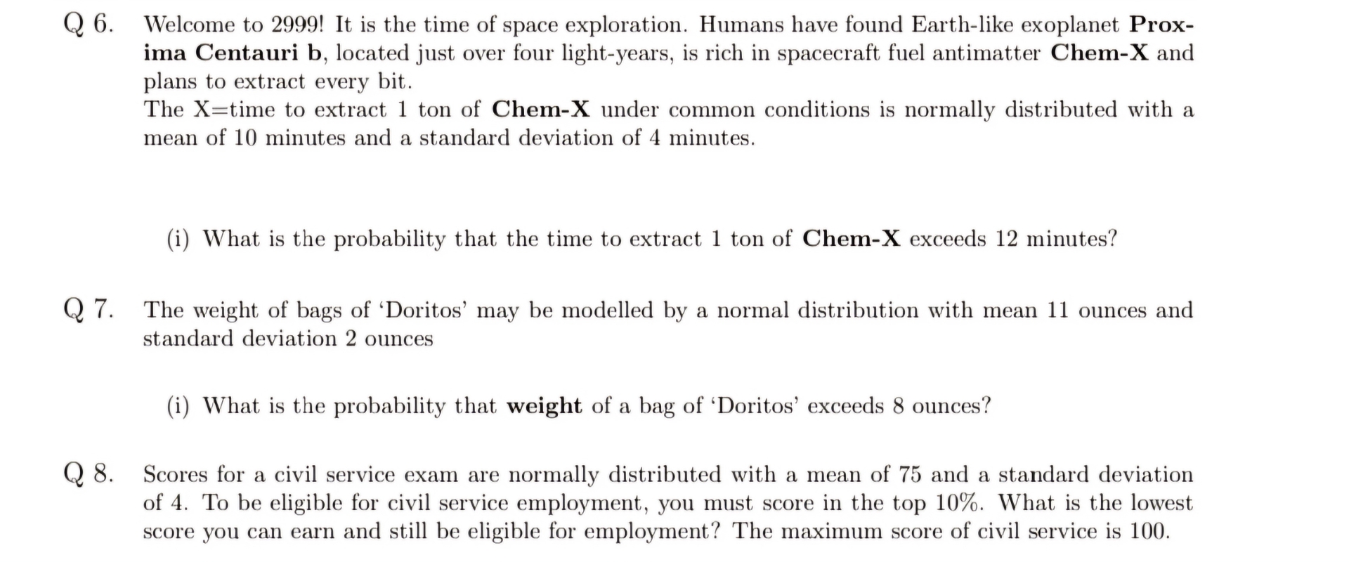 Solved Q 6. ﻿Welcome to 2999! ﻿It is the time of space | Chegg.com