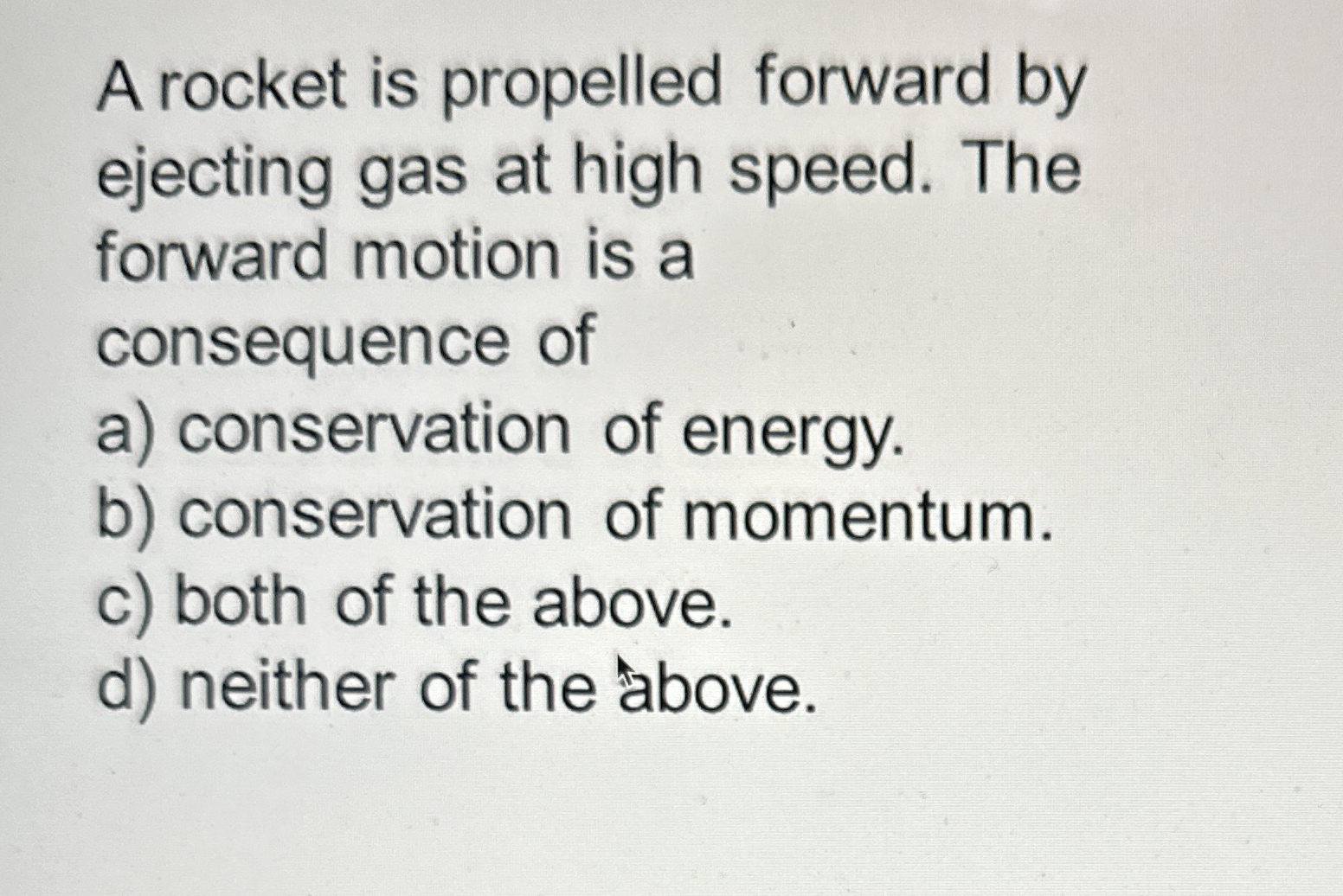 Solved A rocket is propelled forward by ejecting gas at high | Chegg.com