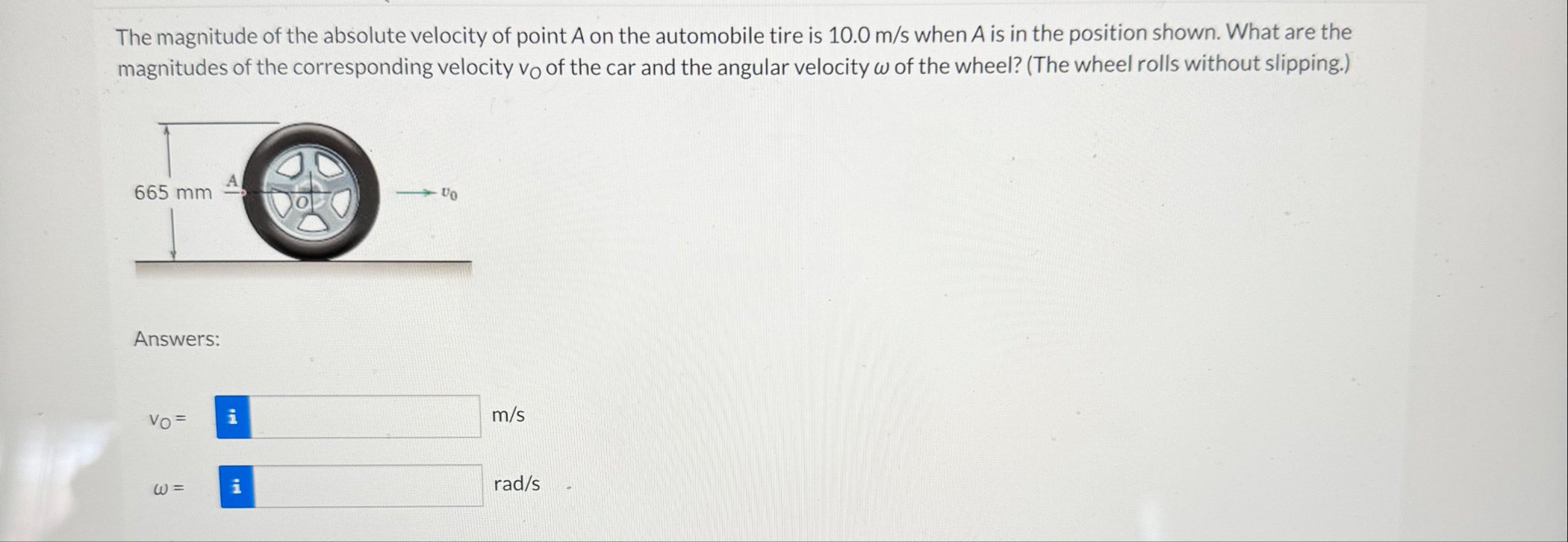Solved The magnitude of the absolute velocity of point A ﻿on | Chegg.com