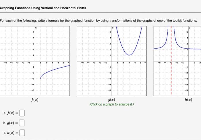 Solved Graphing Functions Using Vertical and Horizontal | Chegg.com