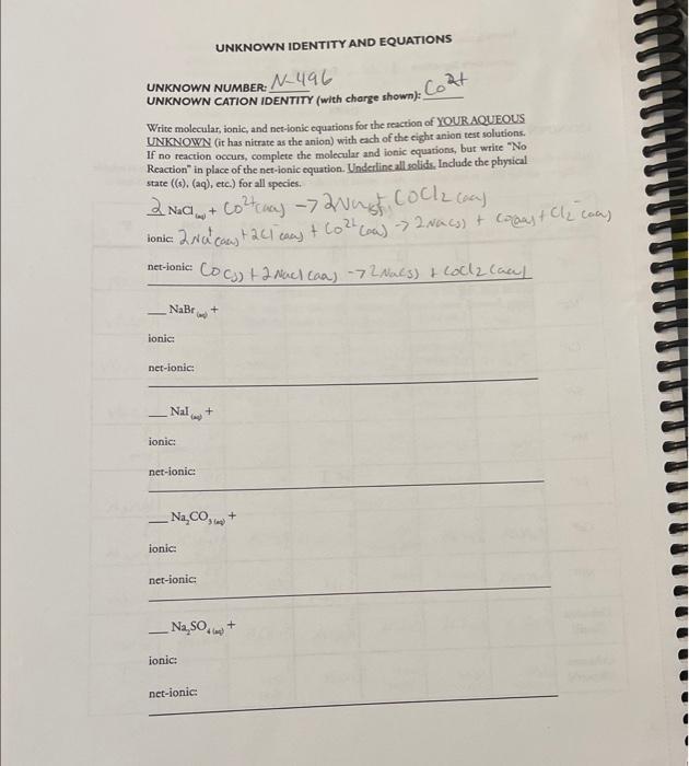 Solved UNKNOWN IDENTITY AND EQUATIONS UNKNOWN NUMBER: NLUQ | Chegg.com