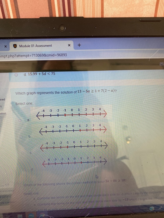 Solved X Module 01 Assessment empt.php?attempt=7130698 | Chegg.com
