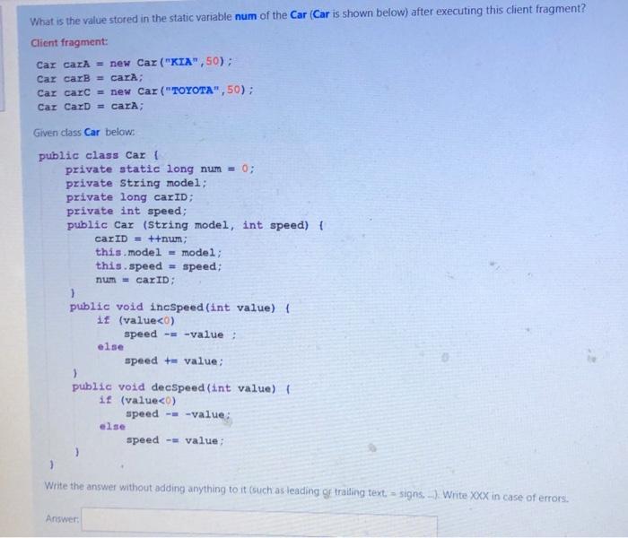 Solved What is the output after executing the following Java | Chegg.com