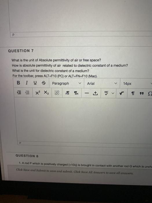 Solved Р QUESTION 7 What is the unit of Absolute | Chegg.com