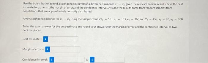 Solved Use the formula to find the standard error of the | Chegg.com