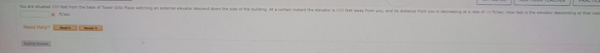 Solved You are situated 390 feet from the base of Tower | Chegg.com