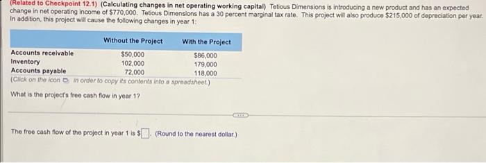Solved Related to Checkpoint 12.1) (Calculating changes in | Chegg.com