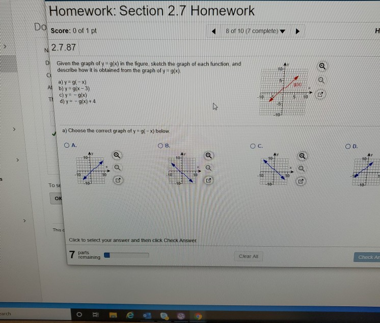 Solved Homework Section 2 7 Homework Do Score 0 Of 1 Pt 8
