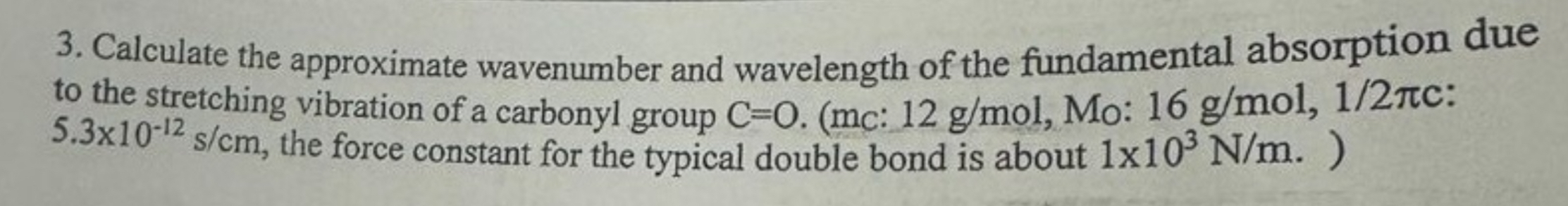 Calculate the approximate wavenumber and wavelength | Chegg.com