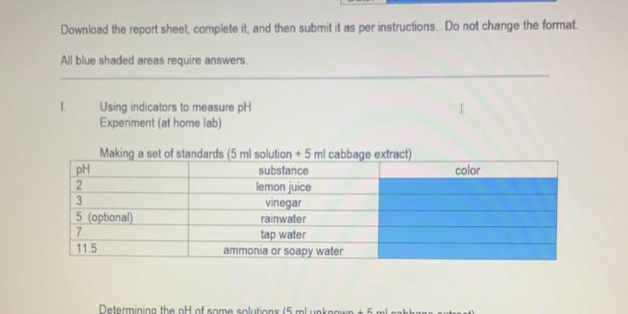 III. Buffers Experiment (dry lab) Determine the | Chegg.com