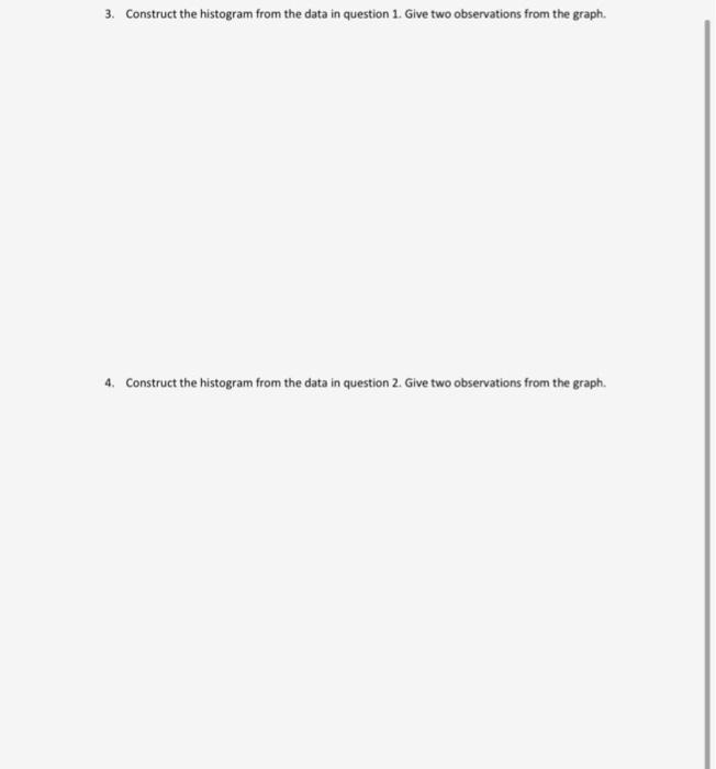 Solved For questions 1-2, construct the extended frequency | Chegg.com