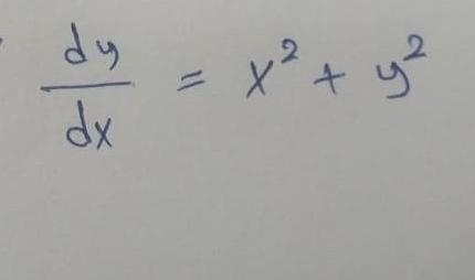 Solved dydx=x2+y2 | Chegg.com