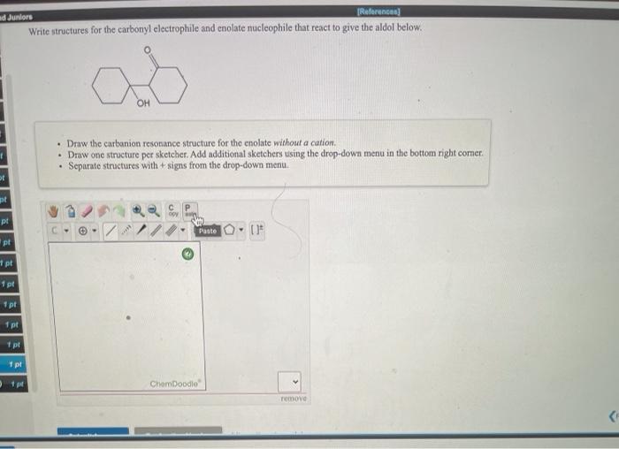 Solved ad Juniors [References Write structures for the | Chegg.com Solved ad Juniors [References Write structures for the | Chegg.com