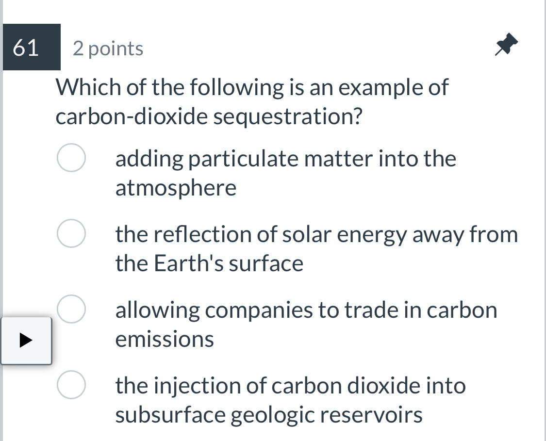 Solved 2 ﻿pointswhich Of The Following Is An Example Of