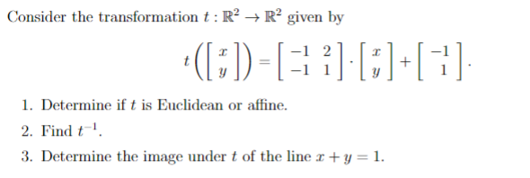 Solved Consider the transformation t:R^(2)->R^(2) ﻿given | Chegg.com
