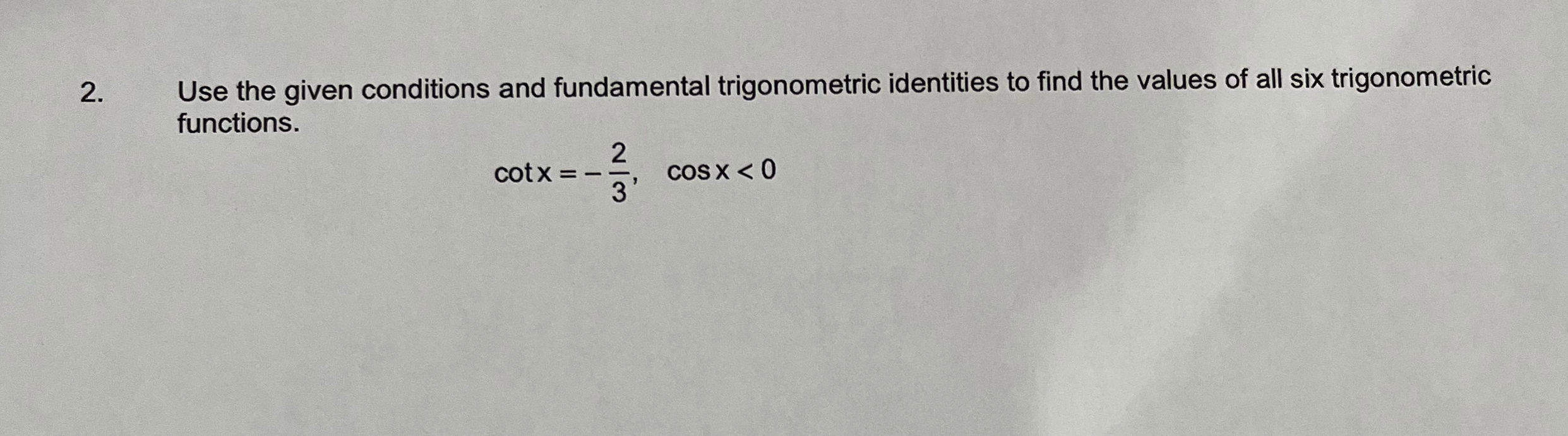 Solved Use the given conditions and fundamental | Chegg.com