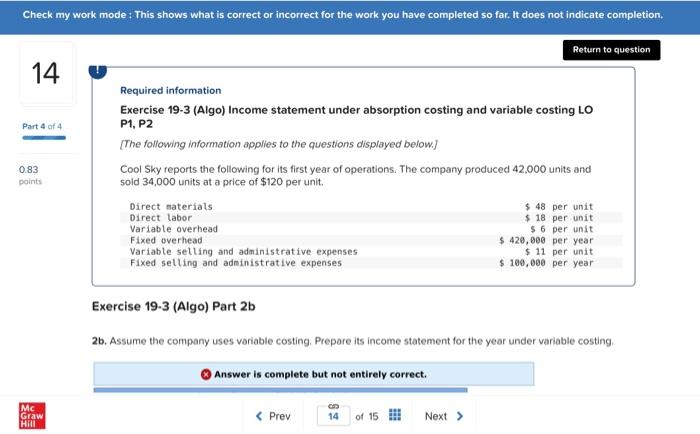 Solved Required information Exercise 19-3 (Algo) Income | Chegg.com