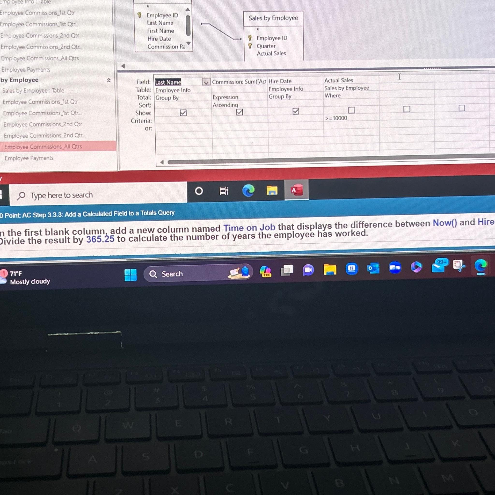 Solved Employee Commissions_ist QutEmployee Commissions ist | Chegg.com