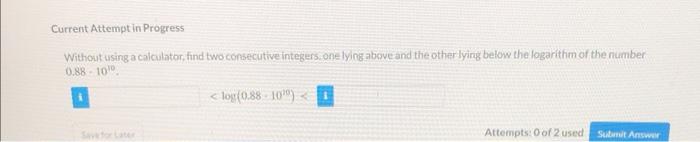 Solved Without using a calculator, find two consecutive | Chegg.com