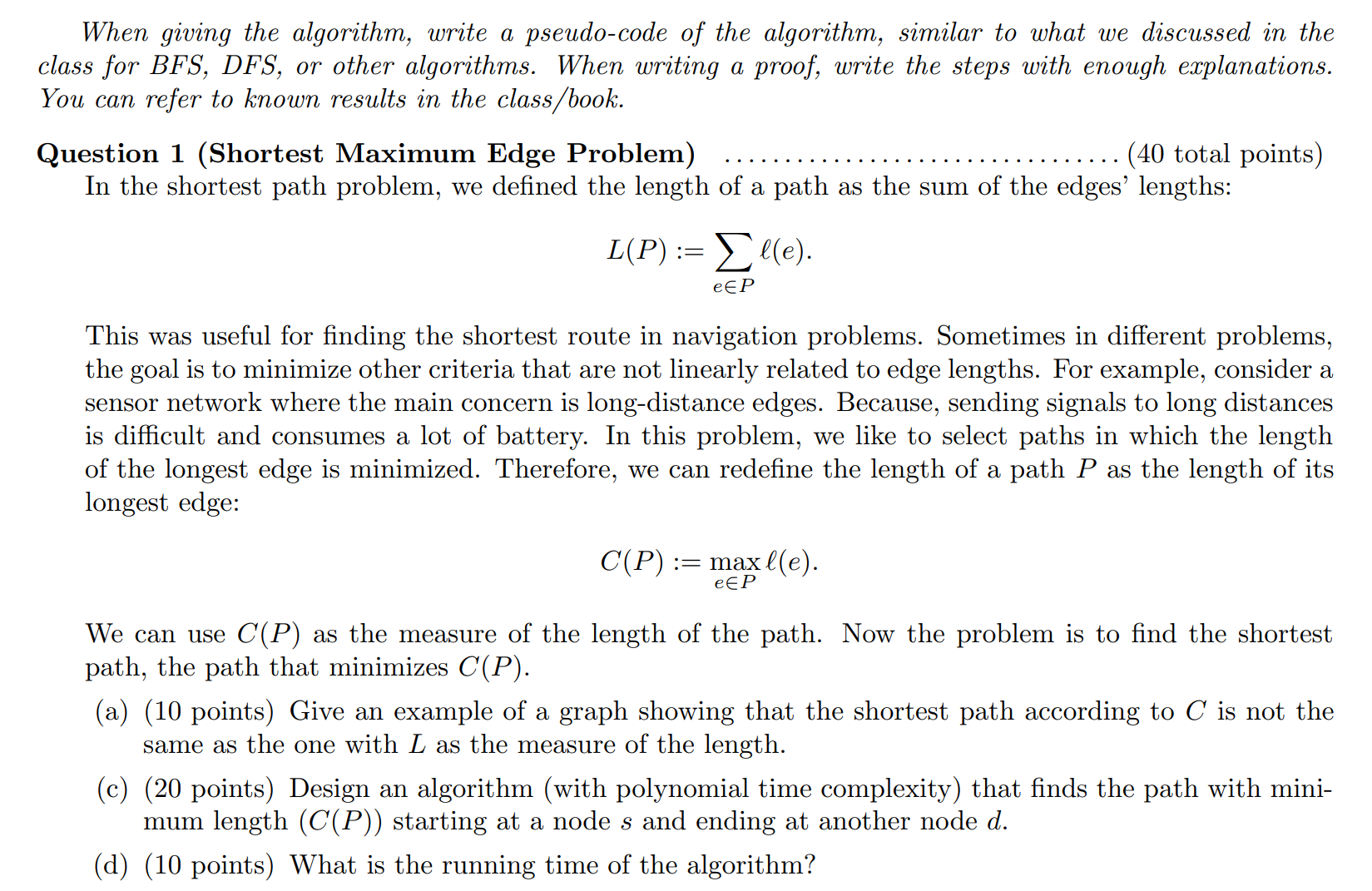 Solved Answer the following question. | Chegg.com