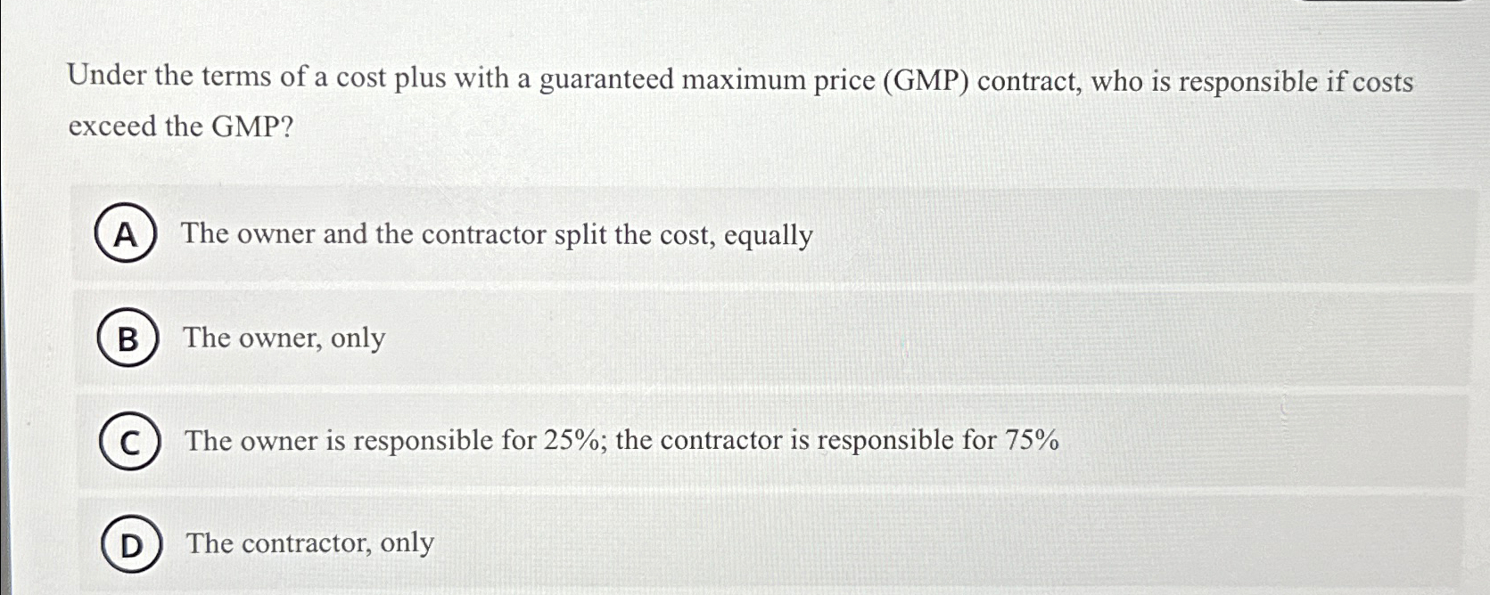 Solved Under the terms of a cost plus with a guaranteed | Chegg.com