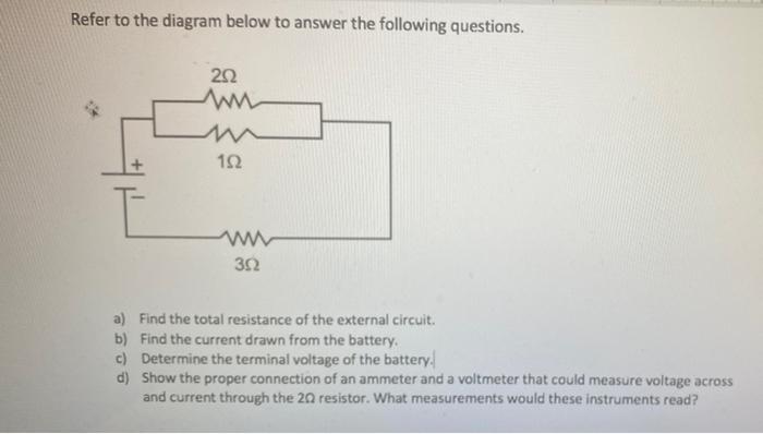 Solved Refer to the diagram below to answer the following | Chegg.com