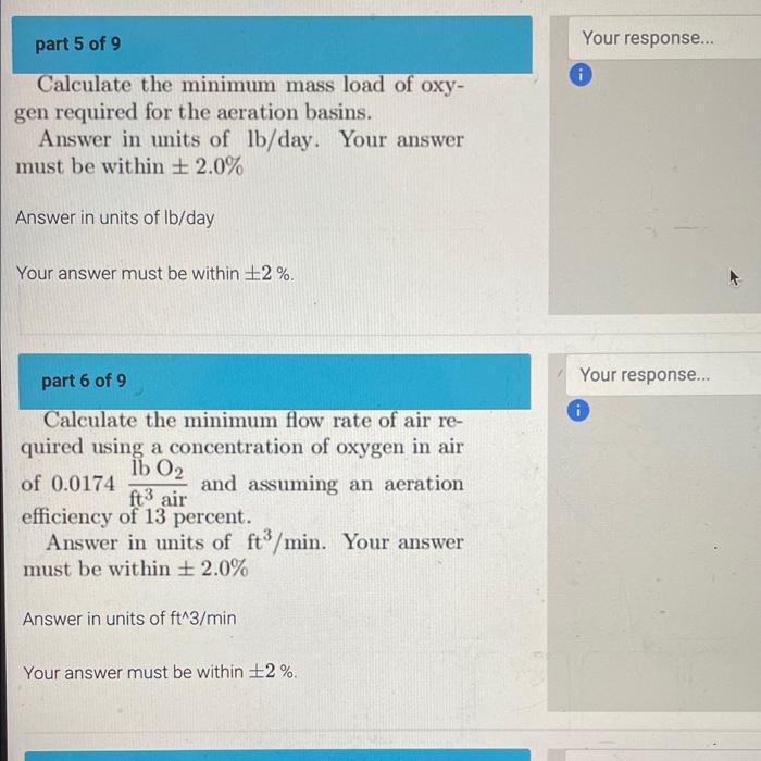 Solved Given a total plant flowrate of 17MGD and an observed | Chegg.com